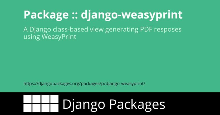 WeasyPrint Django: Generación de PDF con WeasyPrint en Django ...